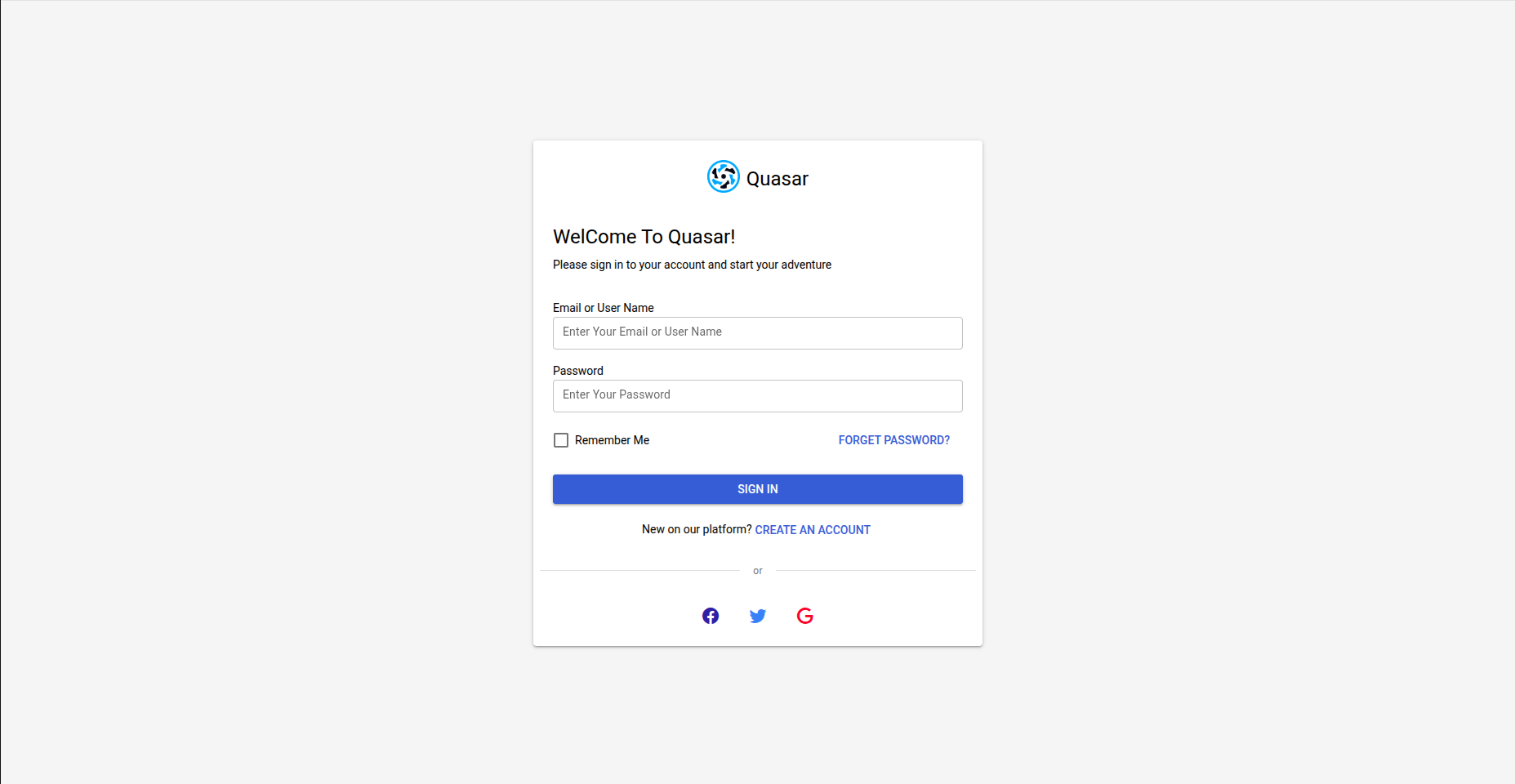 Quasar Vue 3 Extreme Admin Theme | Tecbricks.com